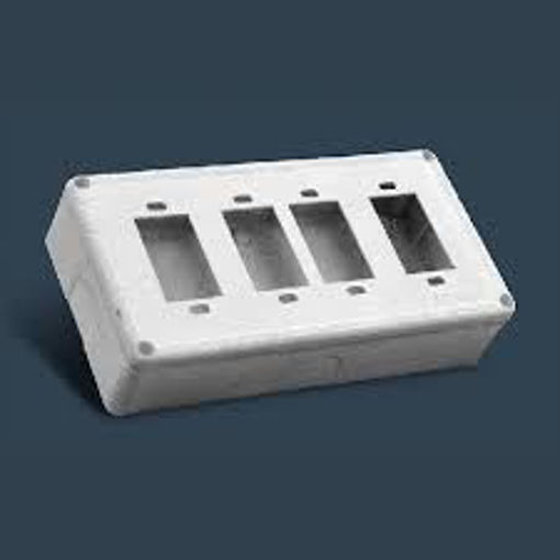 Four way Pvc Electrical gang box-