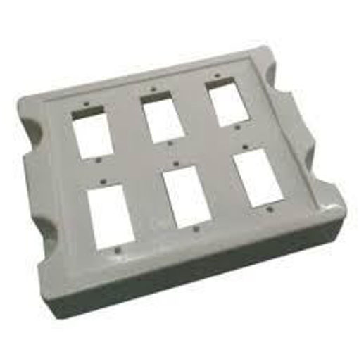 six way Pvc Electrical open gang box-