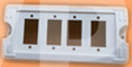 4 way Pvc Electrical open gang box-