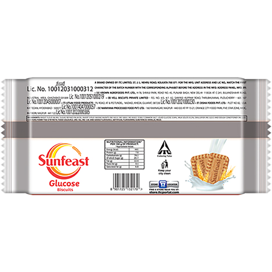 Sunfeast GLUCOSE Biscuits (250g)-